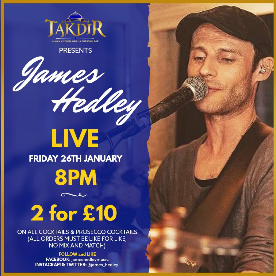 Takdir presents James Headley LIVE on 26.12.2017 | Takdir